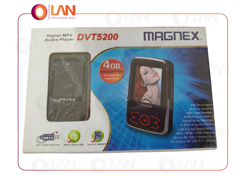 دستگاه پخش کننده موسیقی mp4 برند magnex سری DVT5200